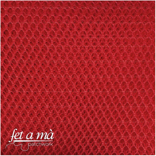 Tela de rejilla Mesh Fabric Rojo