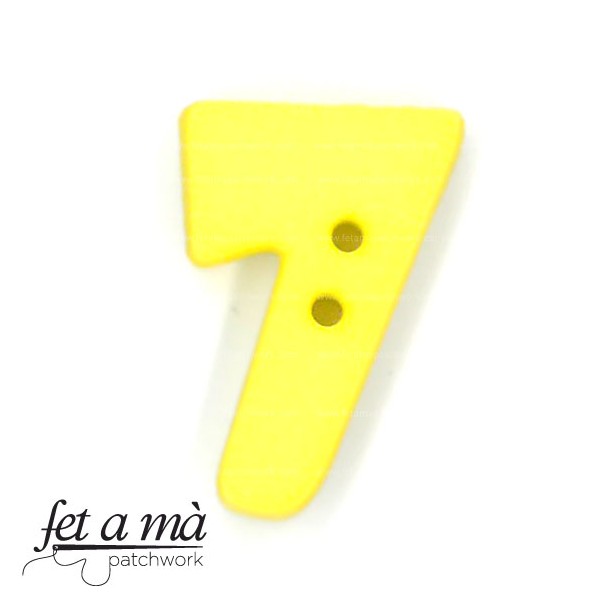Botón número 7 amarillo